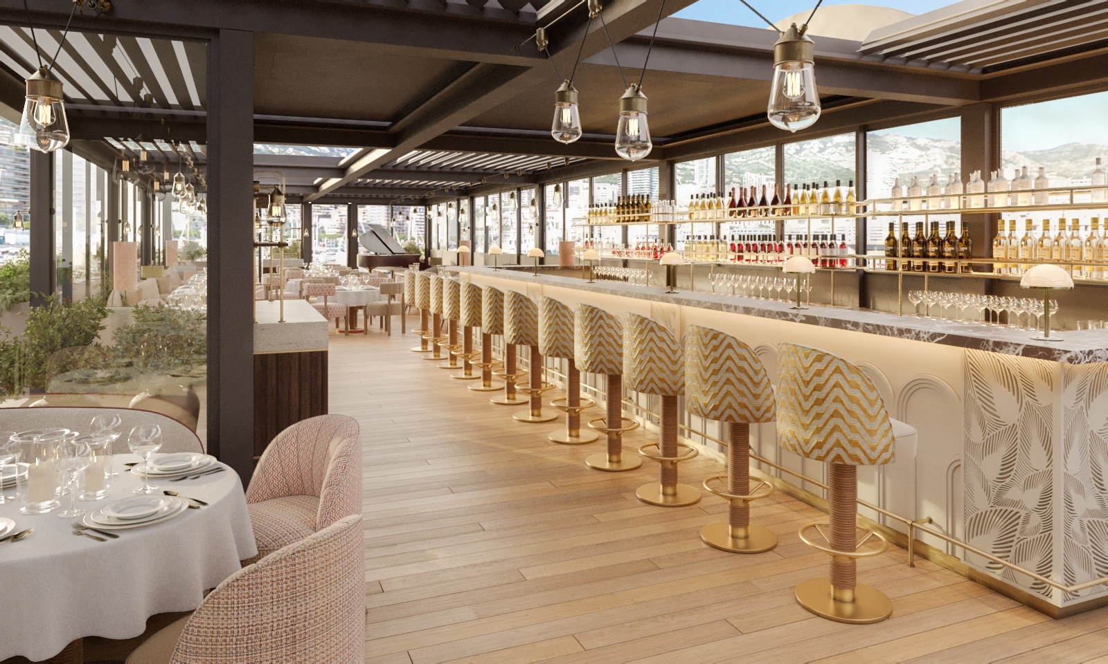 Bar des Artistes Monaco | Bar Lounge Vue Port & Cocktails | Monte-Carlo